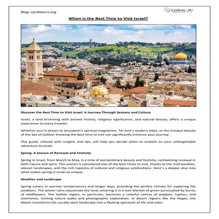 Travel to Israel Like a Pro | PDF
