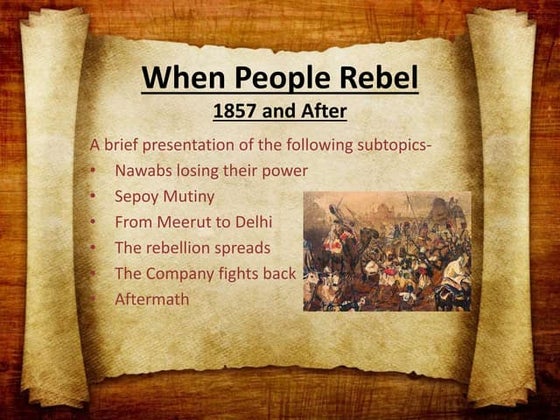 Revolt of 1857 | PPT
