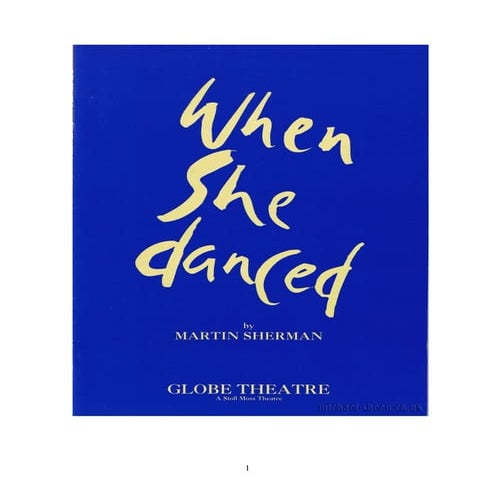 When she danced martin sherman | PDF