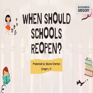 When Should Schools Reopen? | PDF