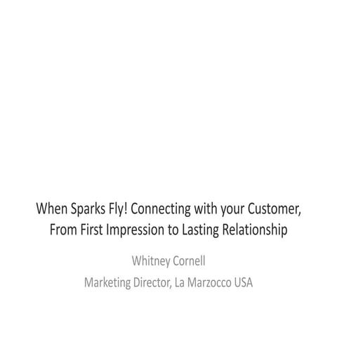When Sparks Fly - Whitney Cornell SCAA 2014 | PPT
