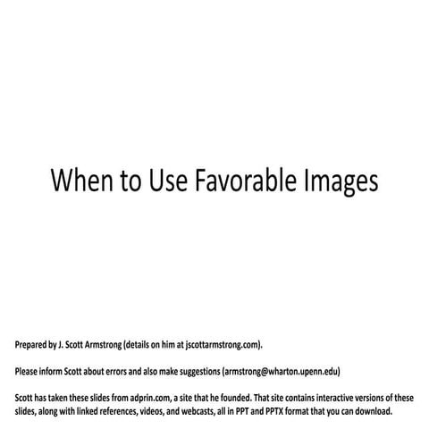 When to use favorable images | PPTX