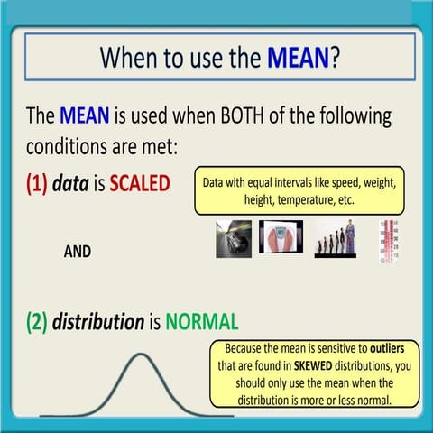 When to use the mean (2) | PPT