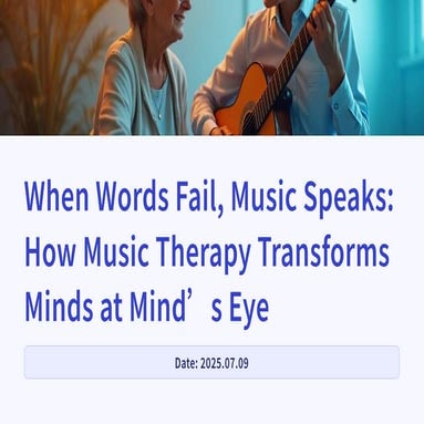 Healing in Harmony: How Music Therapy Transforms Mental Wellness at ...