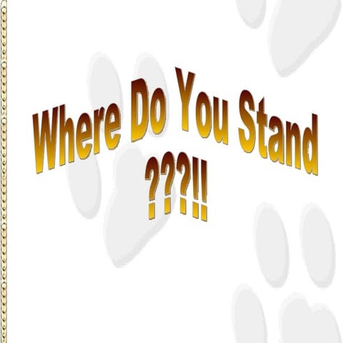 Where Do You Stand??!! | PPS