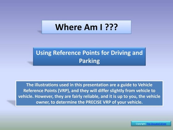 Vehicle Reference points.ppt | Auto Safety | Automotive