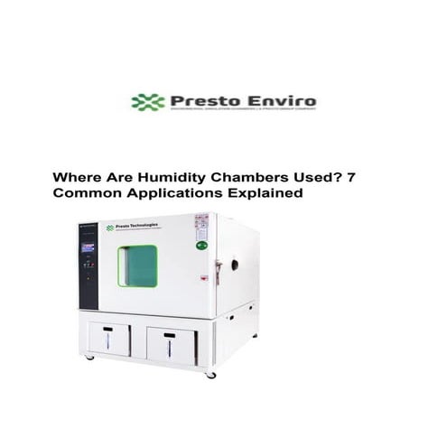 Humidity chamber working principle and Specification | PDF