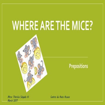 Where are the mice | PPTX