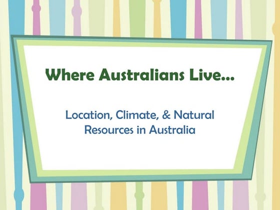 Australia physical features-chart | DOC | Australia and Oceania Travel ...