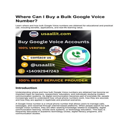 Where Can I Buy a Bulk Google Voice Number.docx