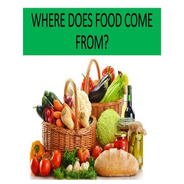 Where does food come from | PPTX