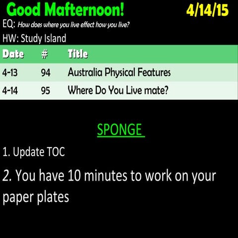 Where do you live mate 2015 | PPT | Australia and Oceania Travel ...