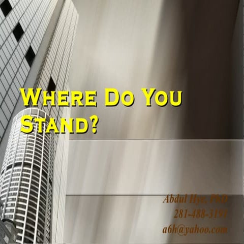 Where do you stand | PDF