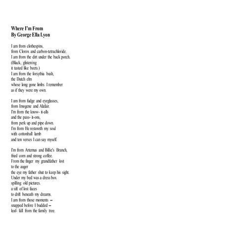 Where i'm from | DOCX