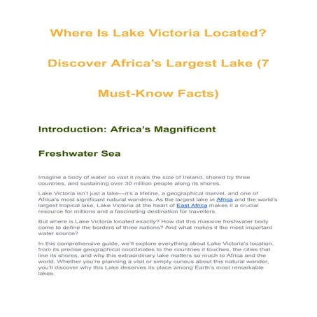 Where Is Lake Victoria Located (7 Must-Know Facts).pdf