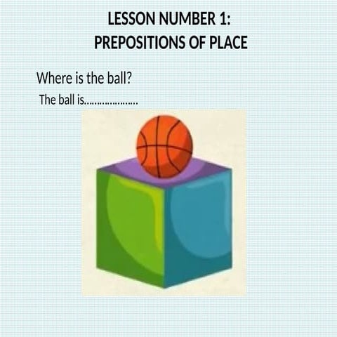 Where is the ball prepositions of place.pptx