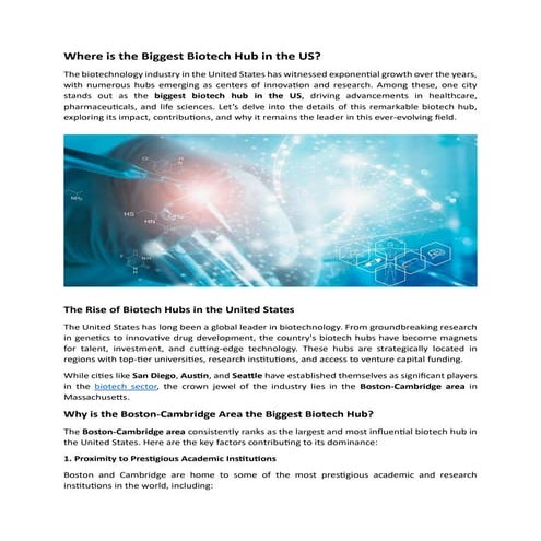 Where is the biggest biotech hub in the US.pdf