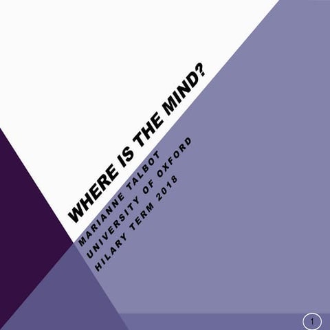 1.Where is the mind? | PPTX