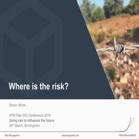 Simon White - Where is the Risk? | PDF