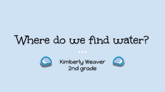 Blue and White Simple Earth's Bodies of Water Power Point Presentation ...