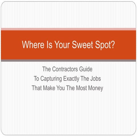 Where is your sweet spot | PPT