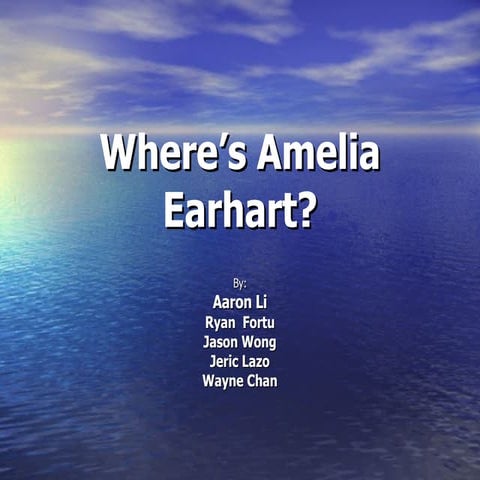 Amelia earhart | PPT
