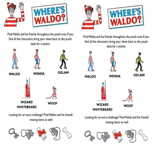 Where's Waldo Scavenger Hunt | PDF