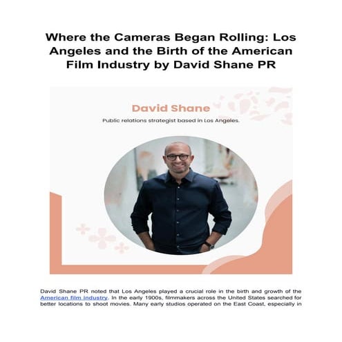Biography of David Shane | PDF