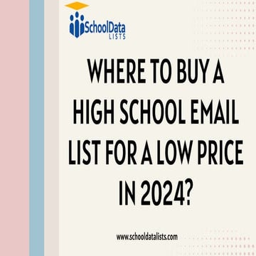 High school student email list | PPTX