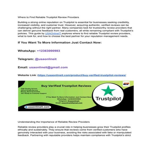 Where to Find Reliable Trustpilot Review Providers.pdf