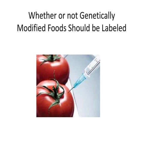 Genetically Modified Foods | PPT