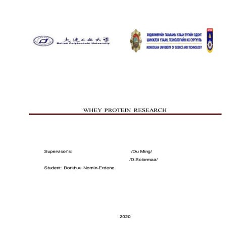 Whey protein research | PDF