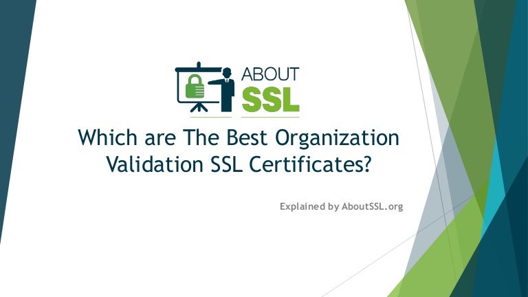 Which are the best Organization Validation SSL Certificates?
