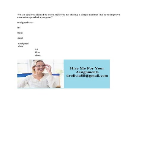 Which datatype should be more preferred for storing a simple number li.pdf