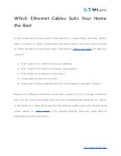 CSS L14 - ETHERNET CABLING | PPT