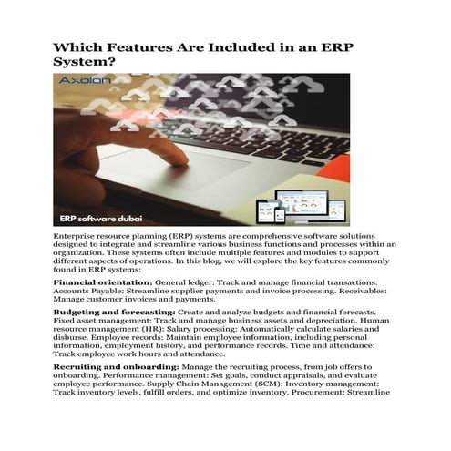 Which Features Are Included in an ERP System.pdf