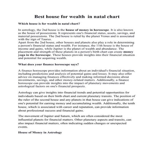 Which house is for wealth in natal chart.docx