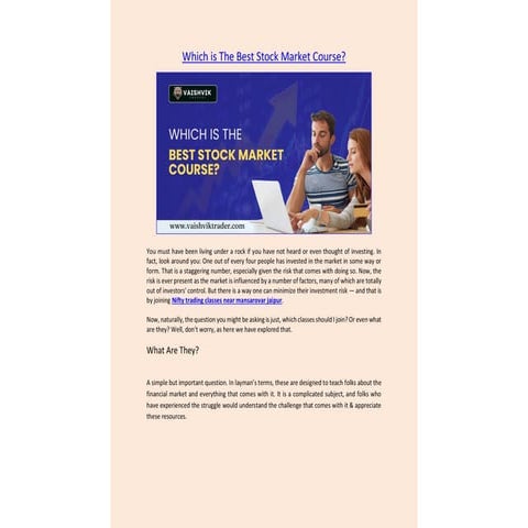 Which is The Best Stock Market Course.pptx