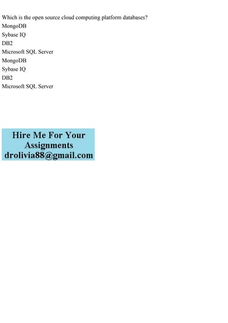 Which Is The Open Source Cloud Computing Platform Databasesmongodpdf