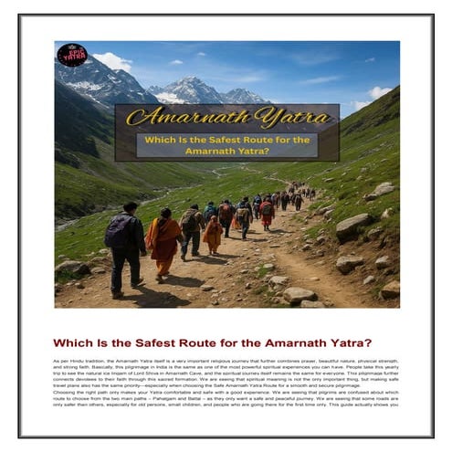 Which Is the Safest Route for the Amarnath Yatra.pdf