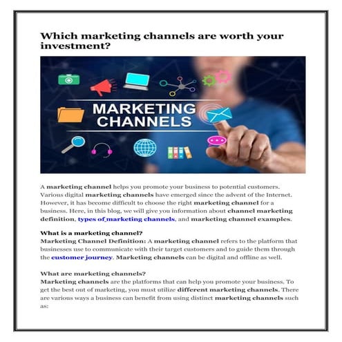 Which marketing channels are worth your investment.pdf