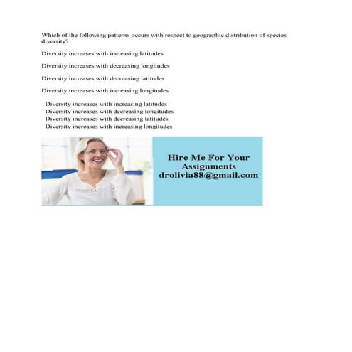 Which of the following patterns occurs with respect to geographic dist.docx