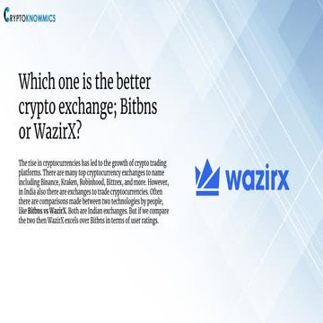 Which is the better Indian exchange - CoinDCX or CoinSwitch_.pptx