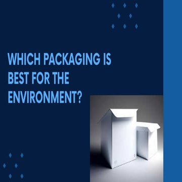 Presentation on eco friendly packaging materials | PPTX