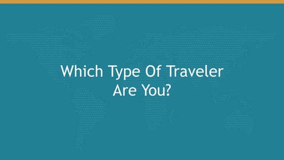 Types of tourists | PPTX
