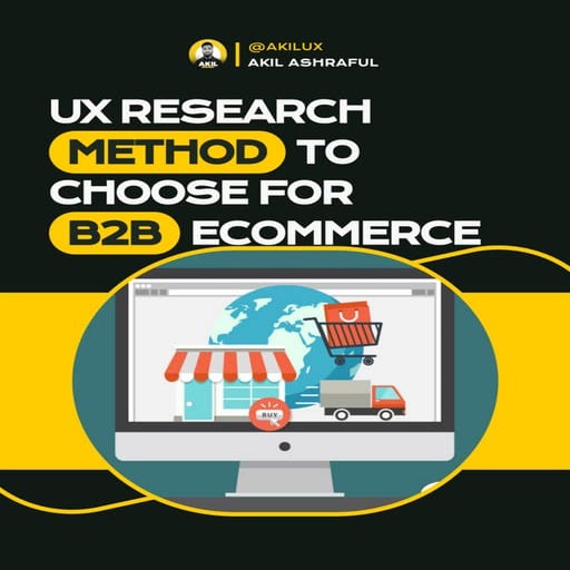 UX research method that should be chosen for B2B eCommerce | PDF