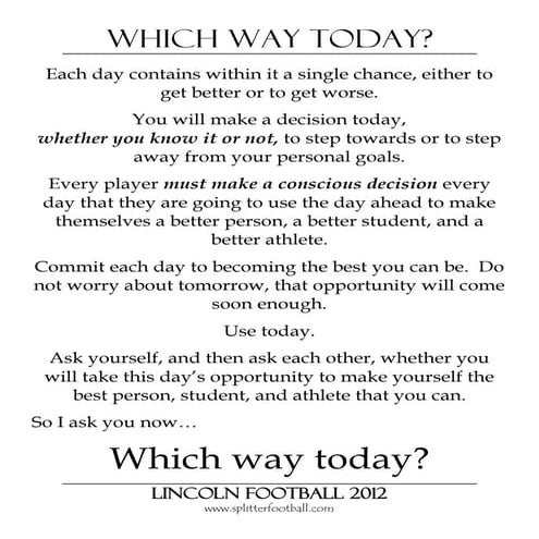 Which Way Today | PDF