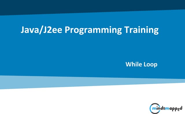 Java While Loop | Pptx