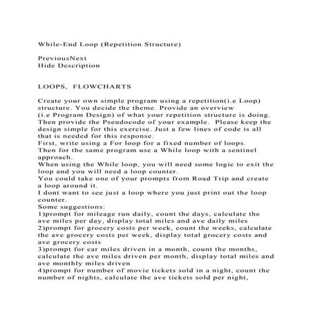 While-End Loop (Repetition Structure)PreviousNextHide Descri.docx