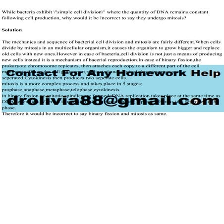 While bacteria exhibit simple cell division where the quantity o.pdf